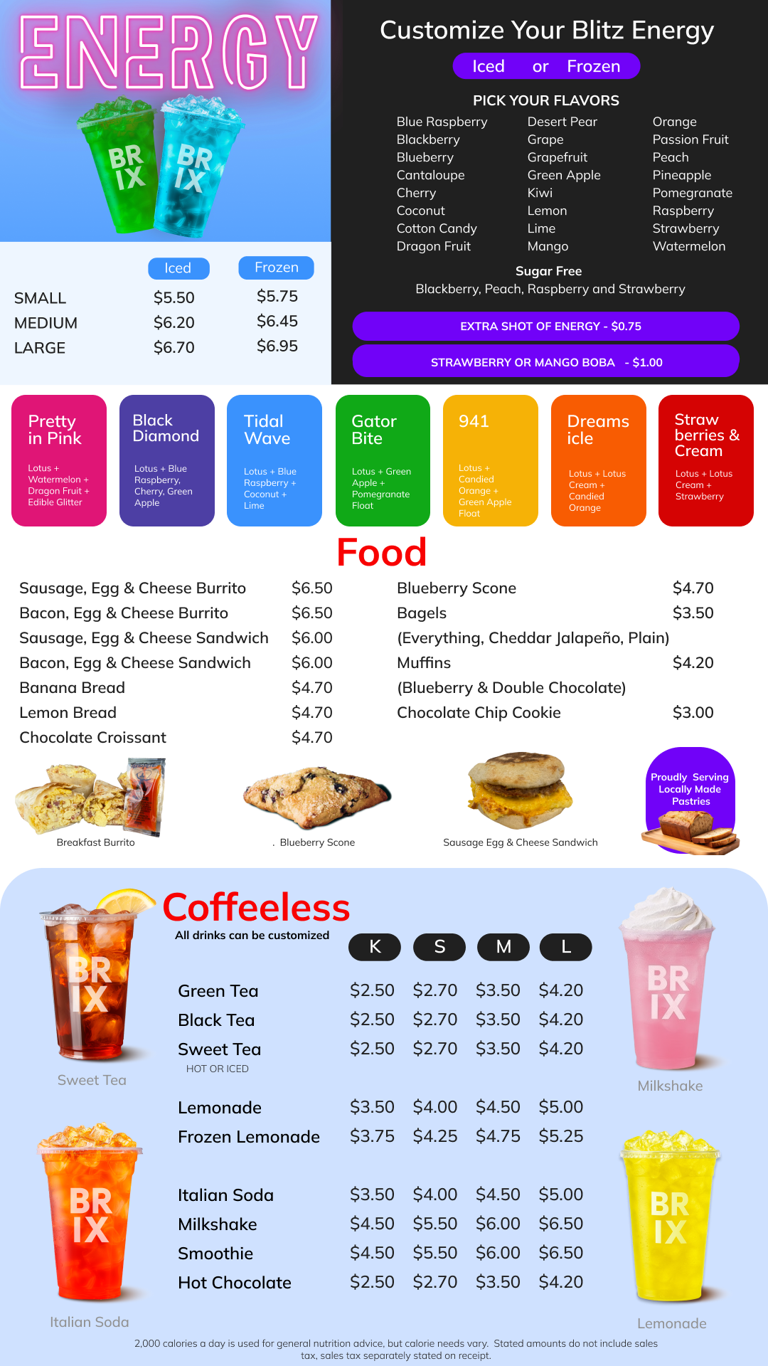 Menu – Brix Coffee